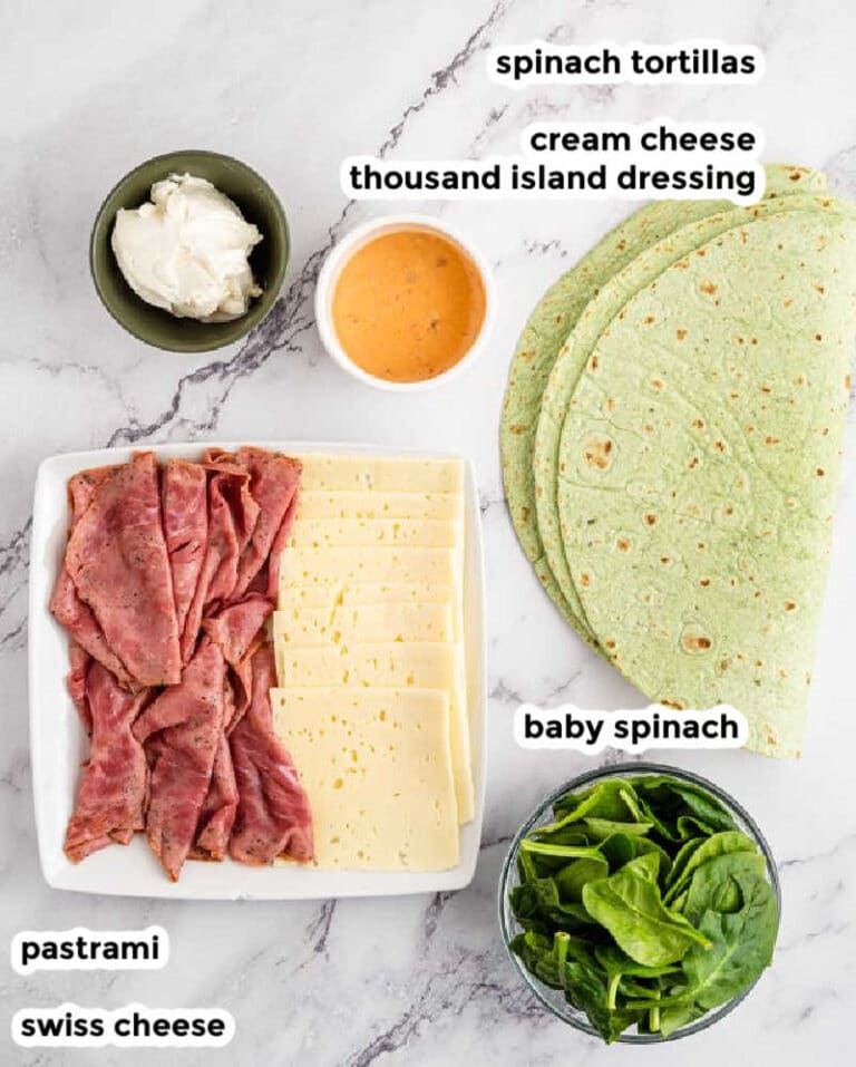 Easy Sandwich Pinwheels With Spinach and Pastrami - Totes In My Lunchbox